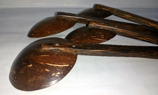 Handmade Coconut Shell Spoons & Ladles – Eco-Friendly Kitchen Utensils
