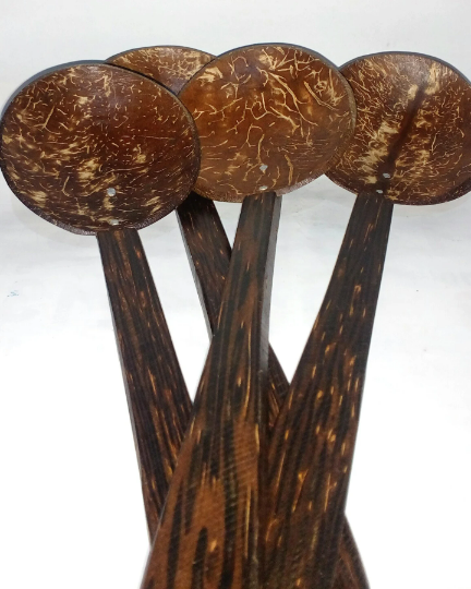 Handmade Coconut Shell Spoons & Ladles – Eco-Friendly Kitchen Utensils