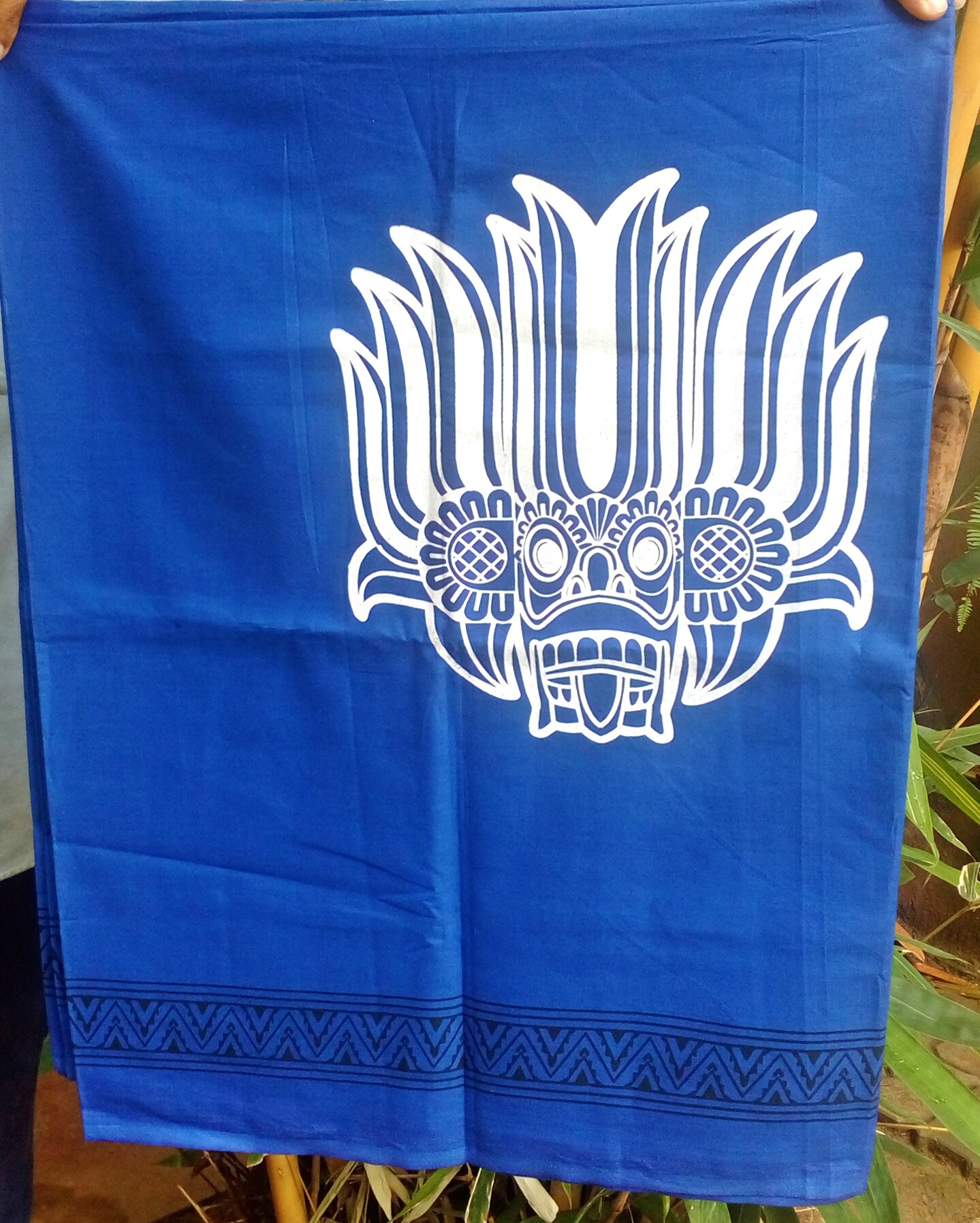 Sri Lankan Yaka / Devil Printed Lungi Sarong | Upcountry Products Sri Lanka